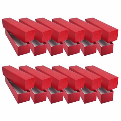 12 Red Storage Boxes for 2x2 Coin Holders and Flips (2x2x9) Single Row ...