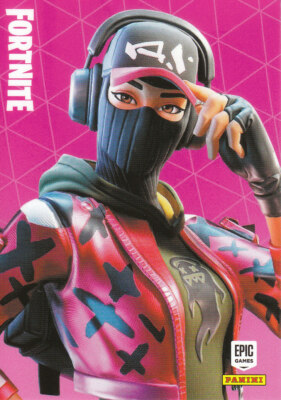 Fortnite Riley Skin Sammelkarte #91 Serie 2 Rare Outfit blaues Lama ...
