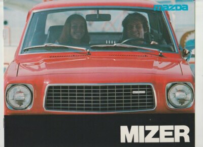 1976 MAZDA 808 MIZER COUPE SEDAN & WAGON 8p US Brochure in English ...