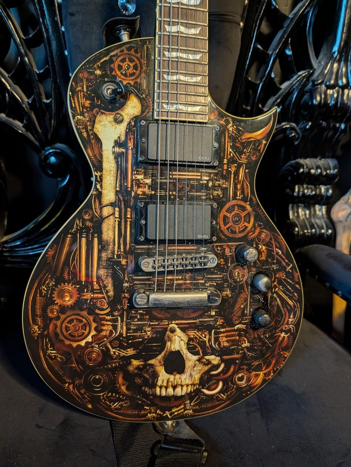 ESP LTD Graphic Series EC Clockwork Zombie Electric Guitar | eBay