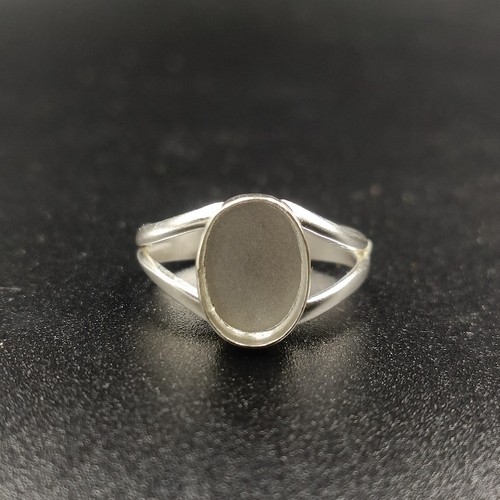 925 Sterling Silver Bezel Oval 8x10mm Jewelry Blank Ring Mount For ...