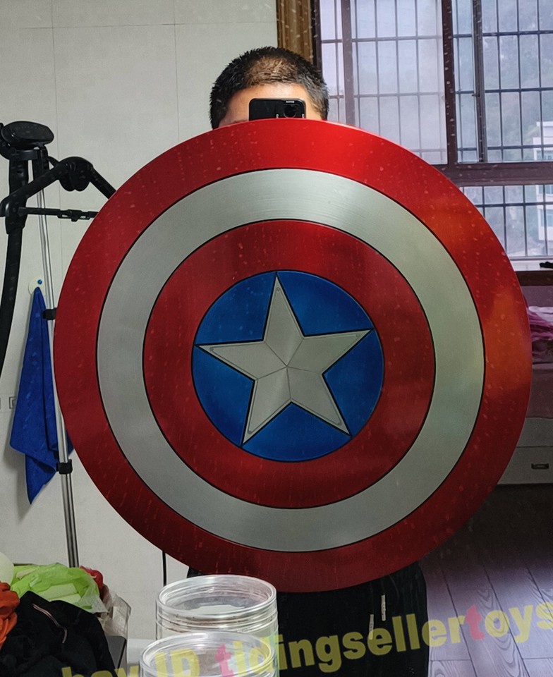 Captain America's Shield 2.0 Avengers Shield Alloy Metal 25''H The ...