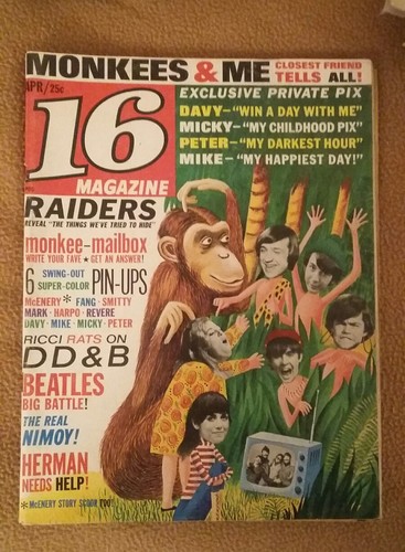 APRIL 1967 Vintage 16 Teen Magazine Monkees | eBay