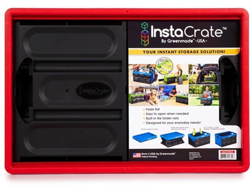 Insta Crate Collapsible Car Storage Container 46 Litre - Red | eBay ...