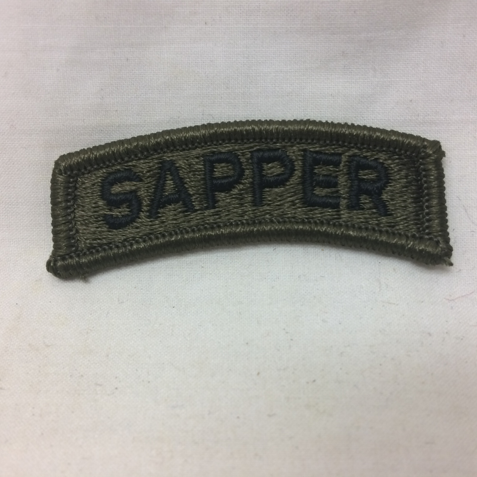 Vintage Military Patch Army Ranger Sapper Shoulder Arc Tab Green Border ...