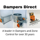 Durozone HVAC Motorized Electric zone control 24ac power damper dampner ...