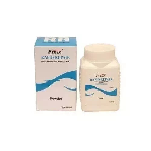 Pyrax RAPID REPAIR Self Cure Denture Repair & Base Material 100gm ...