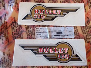 Royal Enfield Bullet 350 cc Tool Box Stickers Genuine # 597115 | eBay