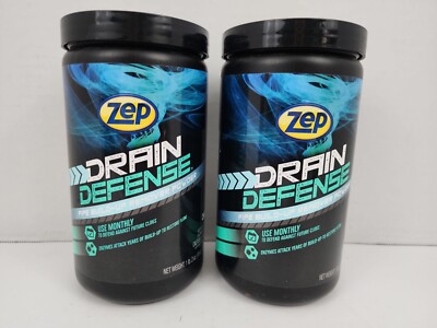 Lot of 2 Zep Drain Defense Enzymatic Drain Cleaner Powder SAFE FOR ALL ...
