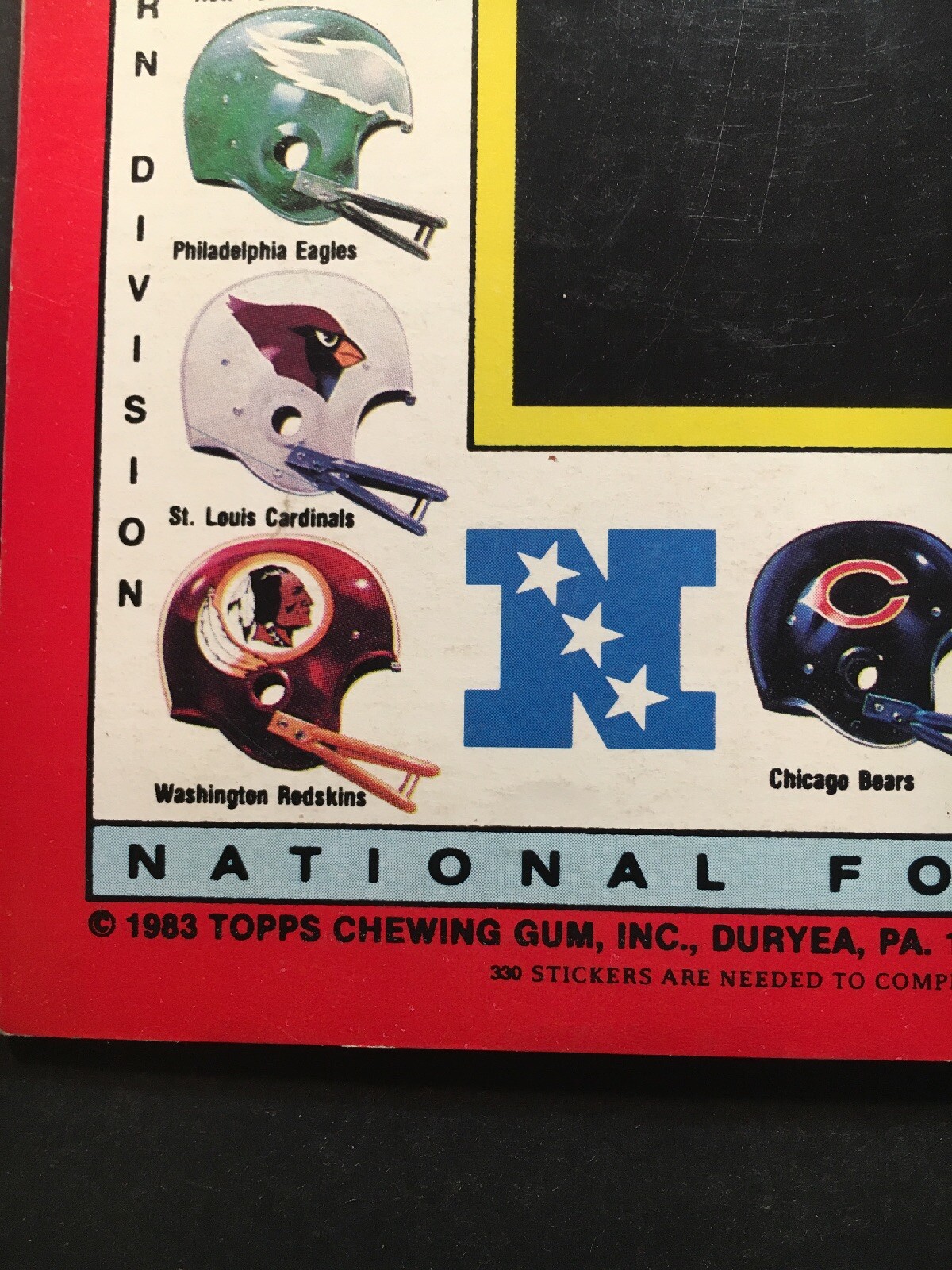 1983 NFL Topps Football Sticker Album Incomplete 70 Of 330 Stickers ...