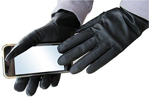 Touchpoint 3218 Black Cashmere Lined Leather Gloves Size M for sale ...