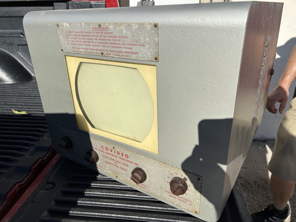 Vintage Coin Operated Tv - 1950s COVIDEO RARE - TV USA - | eBay