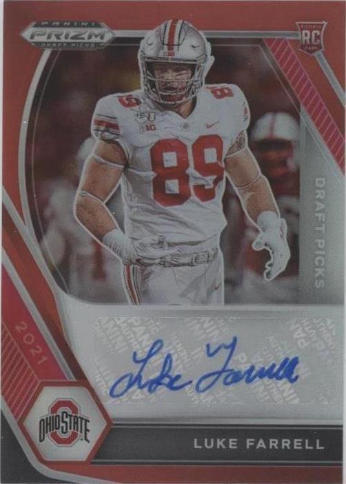 2021 Panini Prizm Draft Picks - Draft Picks Autographs Luke Farrell # ...