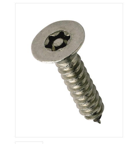 Countersunk CSK Pin Torx Self Tapper Tapping Screw Anti Vandal Security ...