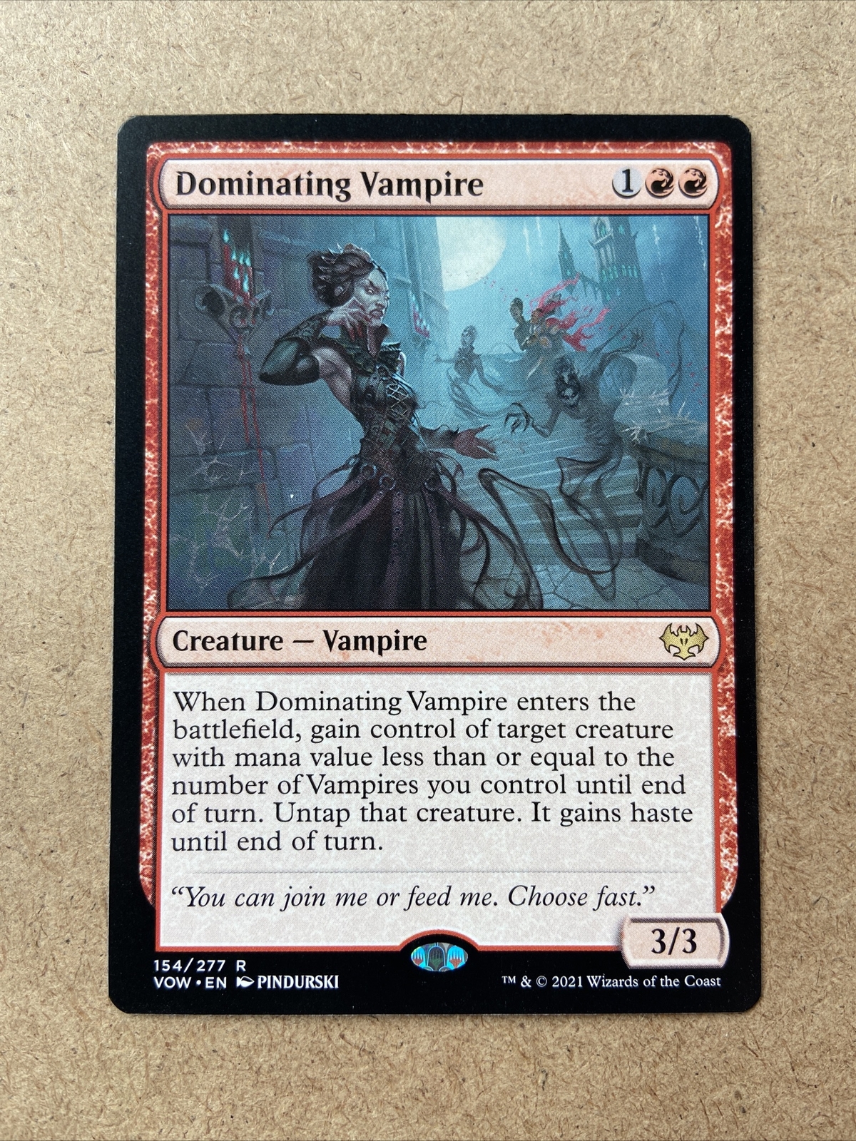 x1 Dominating Vampire R MTG Innistrad: Crimson Vow M/NM, English | eBay