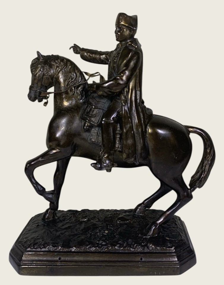 19th c Bronze of Napoleon Bonaparte on Horseback signed G. Joulon | eBay