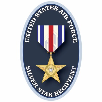 US Air Force Silver Star Recipient Decal Sticker Veteran | eBay