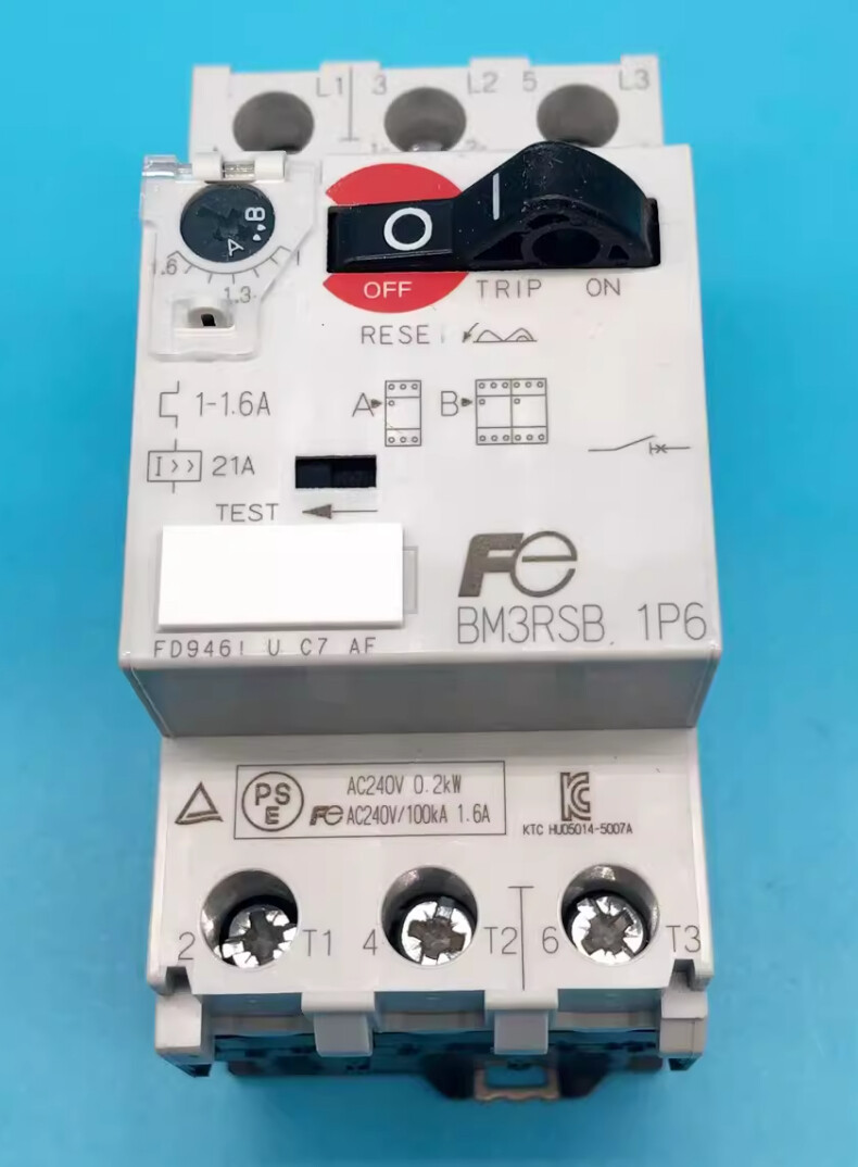 Fuji Electric Motor Protector Circuit Breaker BM3RSB-1P6 ，1-1.6A | eBay