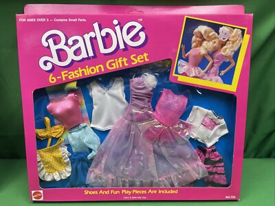 Vintage 1990 Barbie 6-Fashion Gift Set - Sealed No. 723 (2 Packs) | eBay