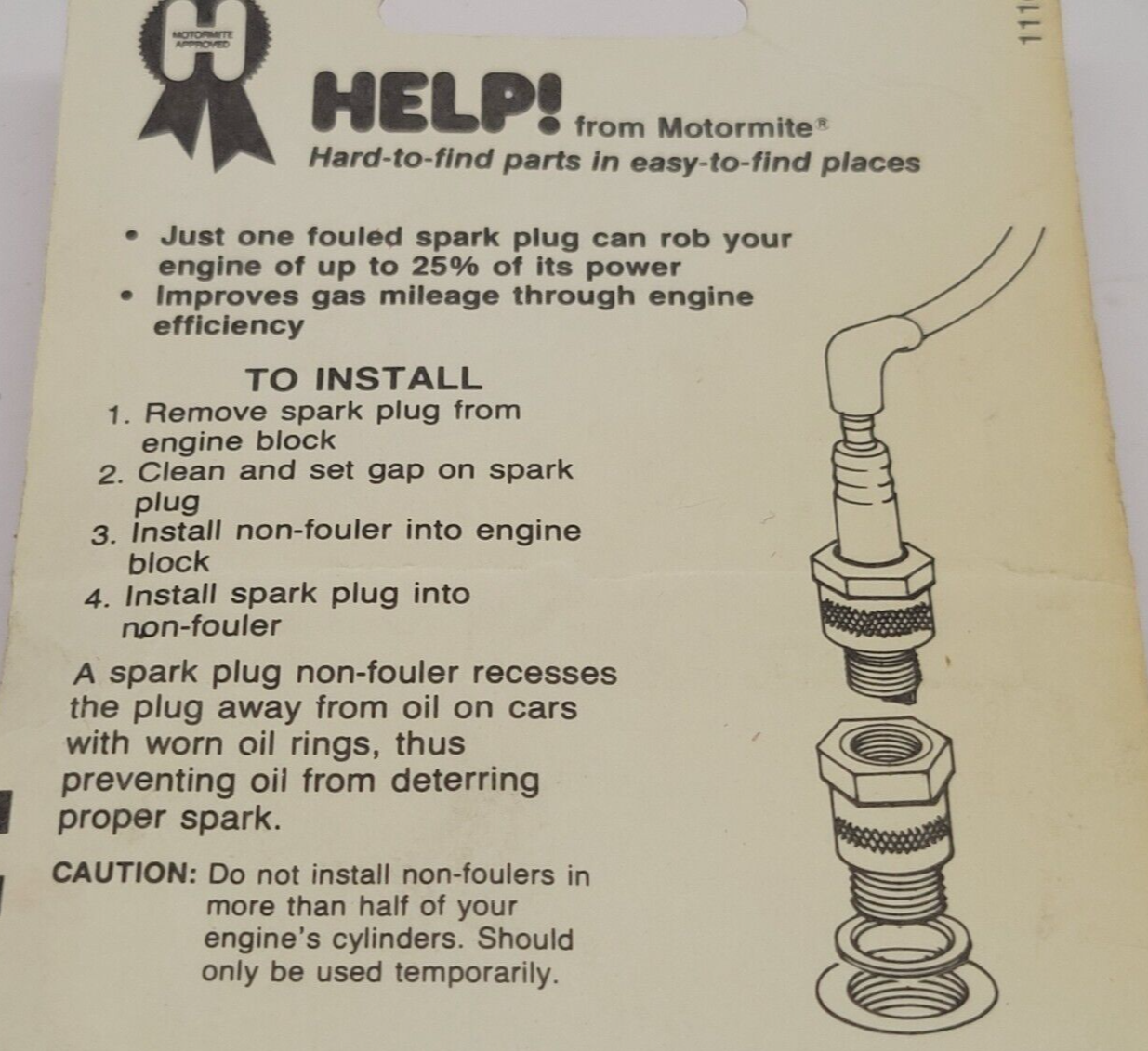 Dorman Help 42004 14mm Long Body Flat Seat Spark Plug Adapter(s) Set of ...