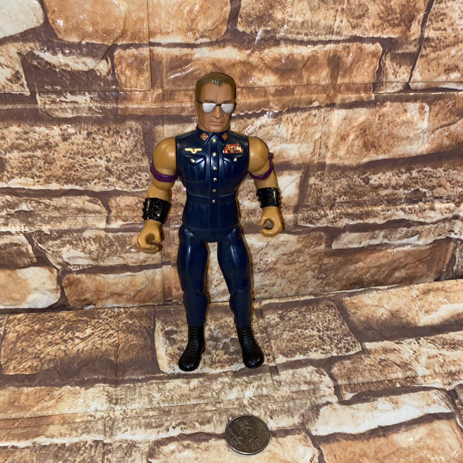 Rambo Freedom Force General Warhawk 7" Figure Coleco 1986 “No Sleeves ...