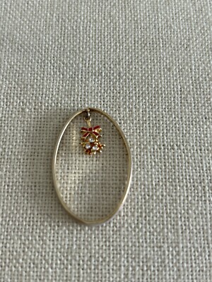 Origami Owl Gold Legacy Oval "Mistletoe" Window Plate for Locket "New ...