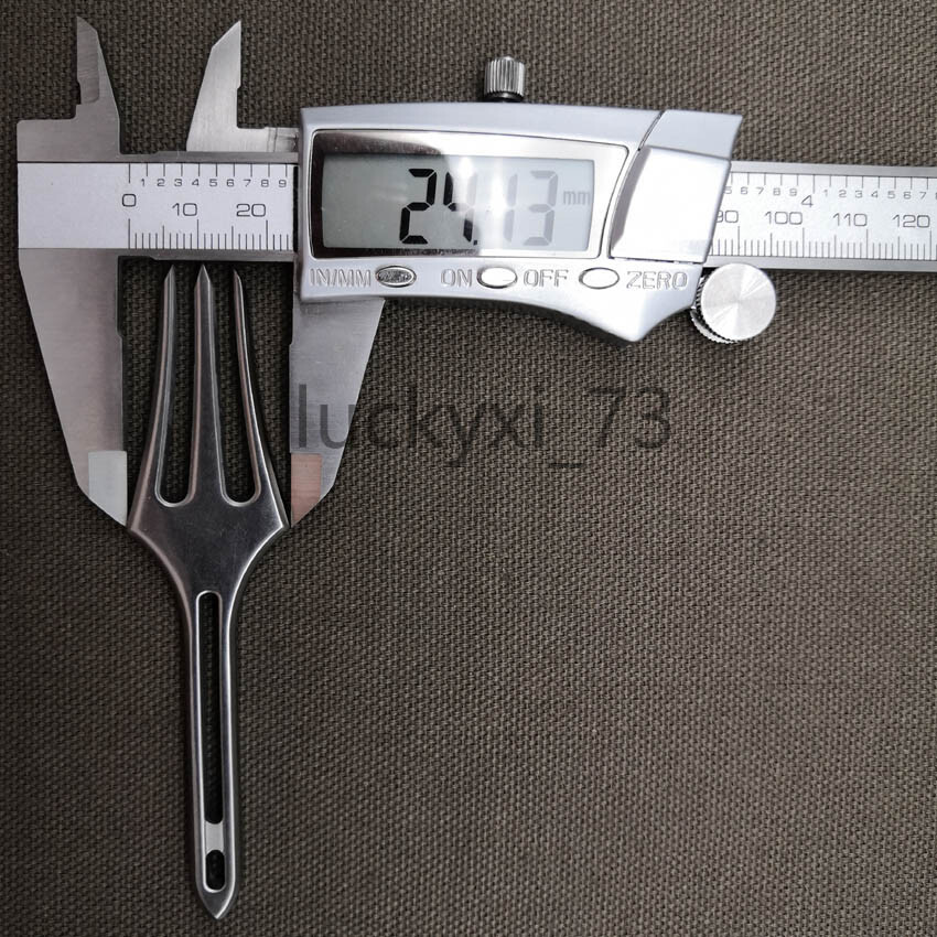 EDC TC4 Titanium Multifunction Crowbar Harpoon Fork Outdoor Camping ...