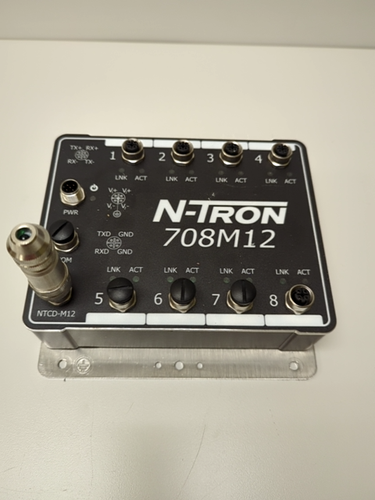 Red Lion N-TRON 708M12 8 Port 10/100BASETX Fully Managed Ethern - Used ...