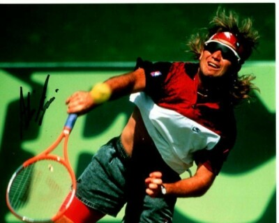 ANDRE AGASSI Signed Autographed 8x10 TENNIS Photo | eBay