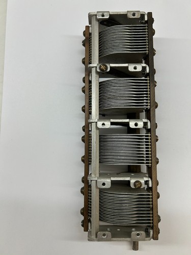 Air Variable Capacitor, 4 Gang, 346-380pF Each Section. Air Gaps 0.64mm ...