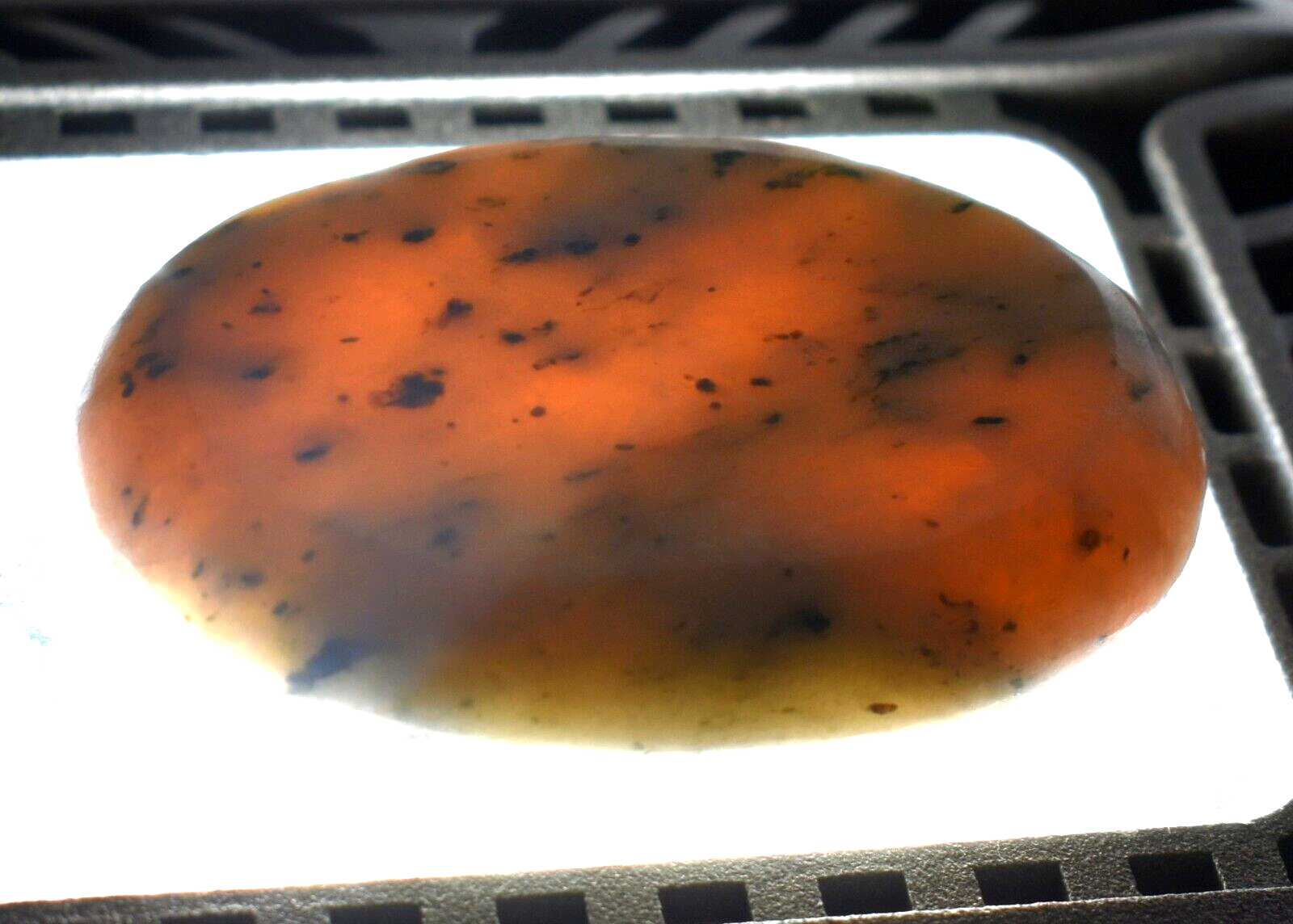 Verdant Memory Pink Feldspar Green Olivine Granite Palm Stone North ...