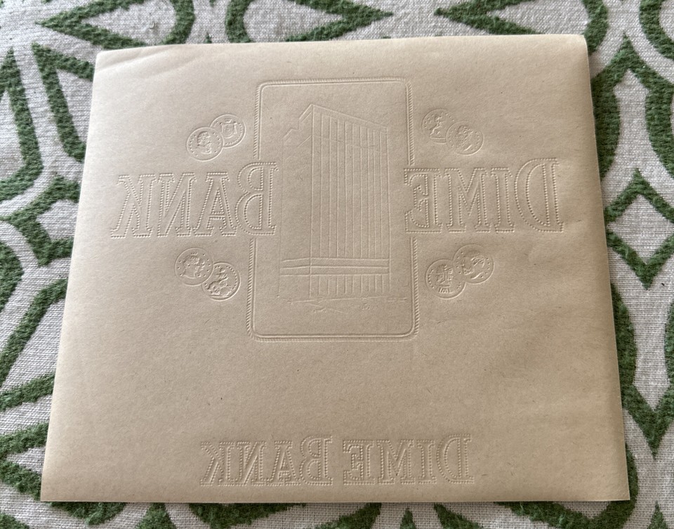 Old DIME BANK Building Detroit Cigar Box Label, mint embossed Gold ...