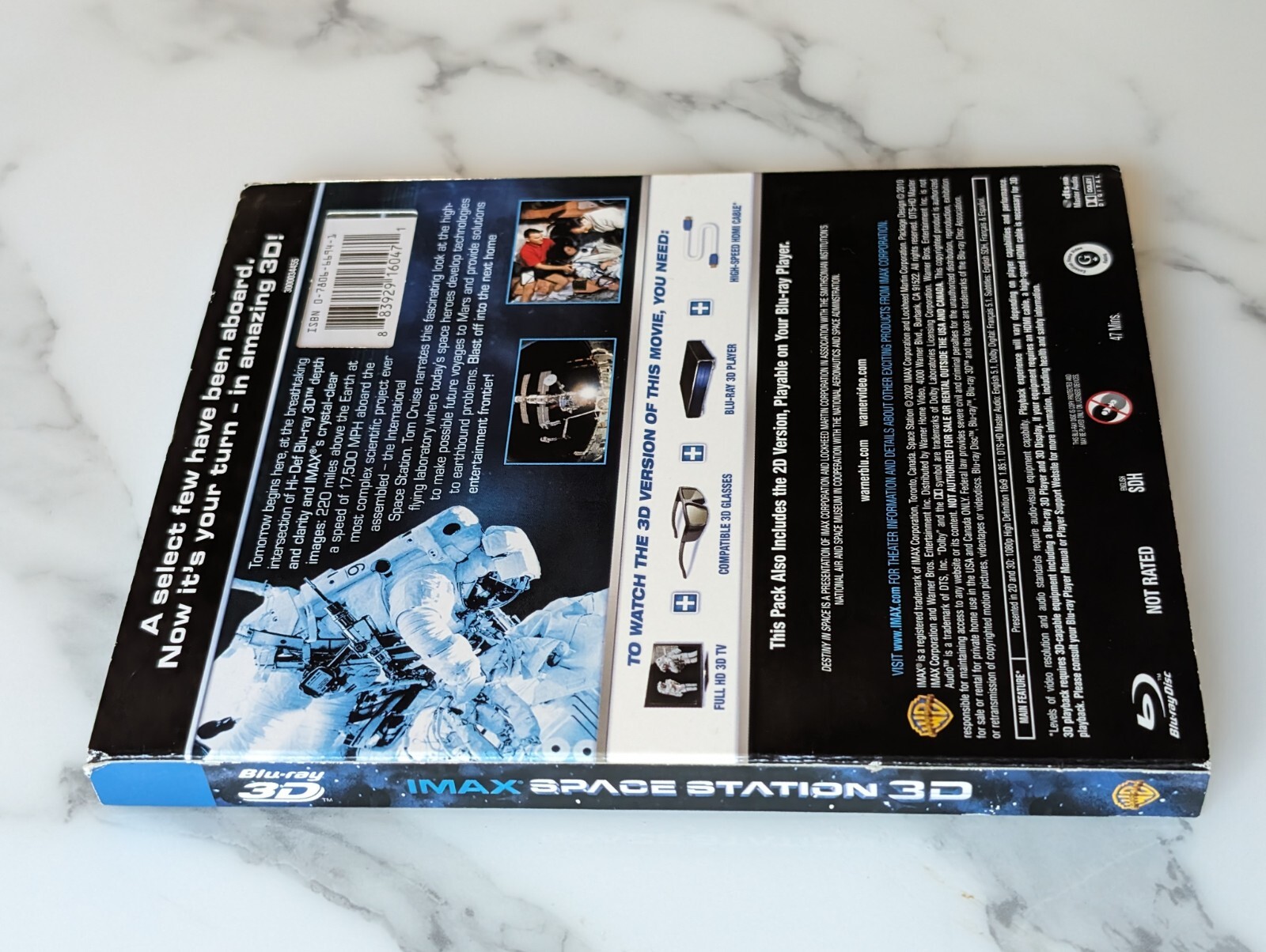 IMAX® Space Station 3D Blu-ray +Blu-ray w/ Lenticular Slip Cover NEW ...