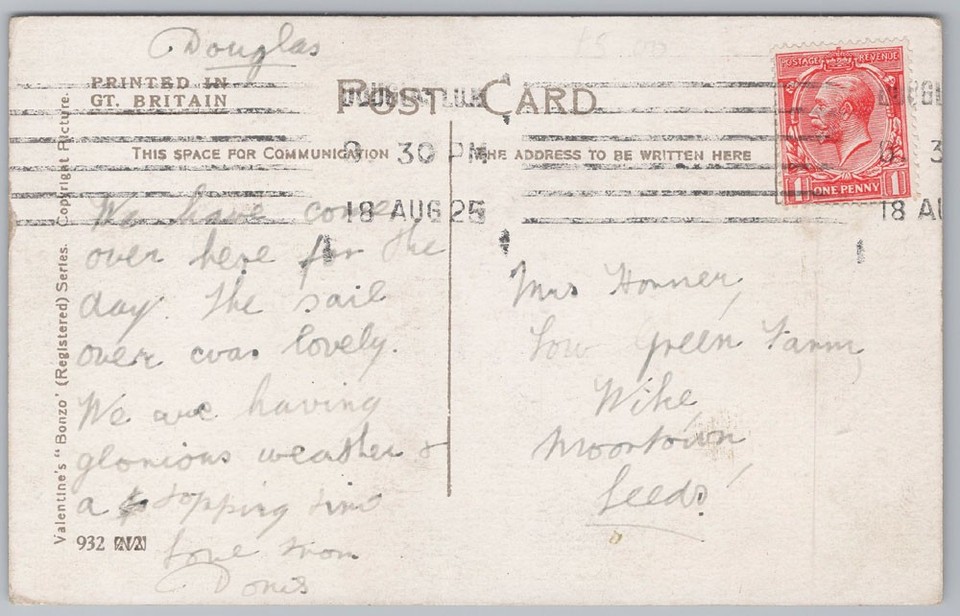 BONZO The Dog by GE Studdy, Still Buzzing Around Postcard Postally Used ...