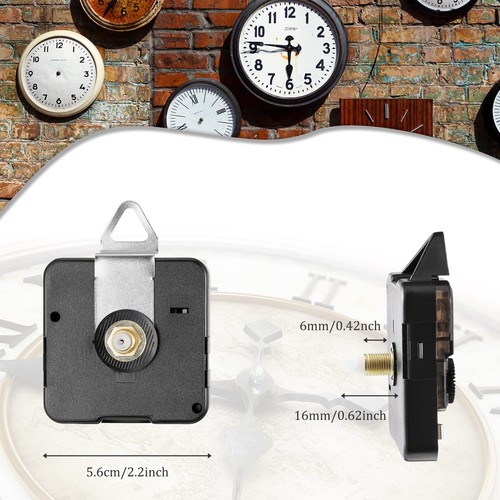 6 Pieces High Torque Clock Movements Long Shaft Clock Movement ...