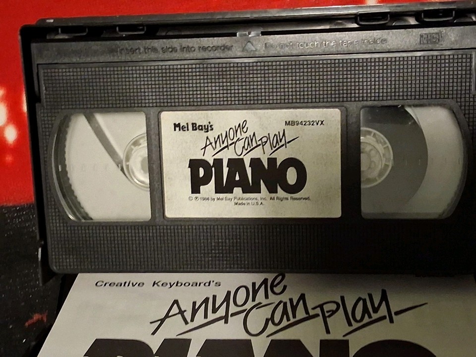 VHS - Anyone Can Play Piano - Instructional Creative Keyboard Lesson ...