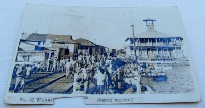 VINTAGE RPPC REAL PHOTO POSTCARD WHARF CAIMANERA CUBA | eBay