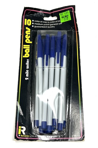 Vintage Reliance Pen And Pencil Corp. ‘2 Mile Writer’ Ball Pens 10 pk ...