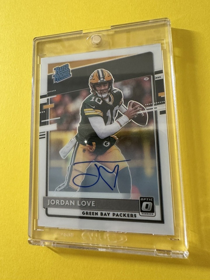 2020 Jordan Love Panini Donruss Optic Rated Rookie # /150 RC Auto Mint ...