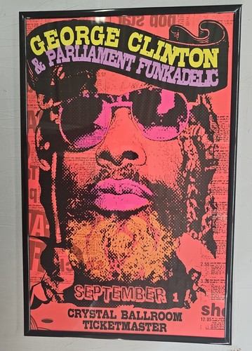 George Clinton & Parliament Funkadelic Framed, Concert Poster, Crystal ...