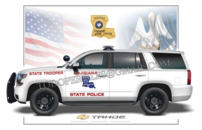 Chevrolet Tahoe LOUISIANA STATE POLICE - Patrol Car POSTER Profile | eBay