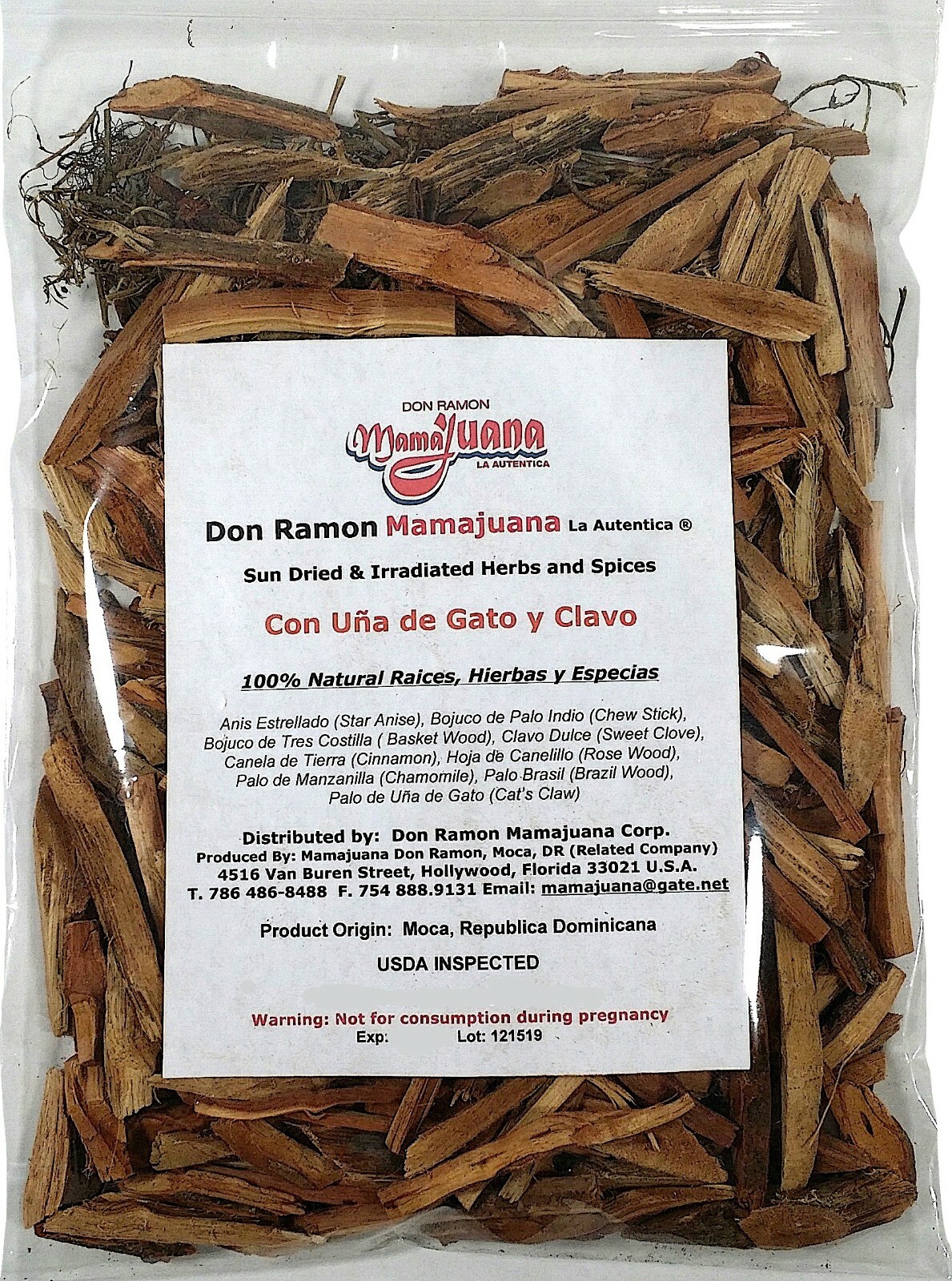 Mamajuana Don Ramon Original Flavor Two 500 Bags for Price of One FAST ...