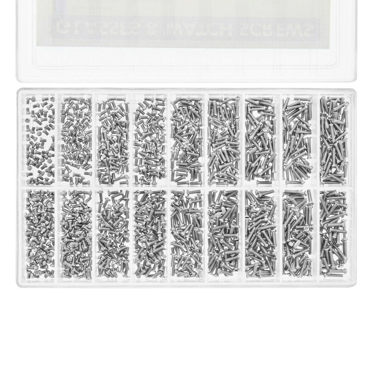 900 ASSORTED MICRO WATCH SCREW FOR WATCHES AND EYE GLASS STAINLESS ...