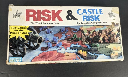 Castle Risk / Risk 2 Board Games in 1 Parker Brothers Missing Pieces ...