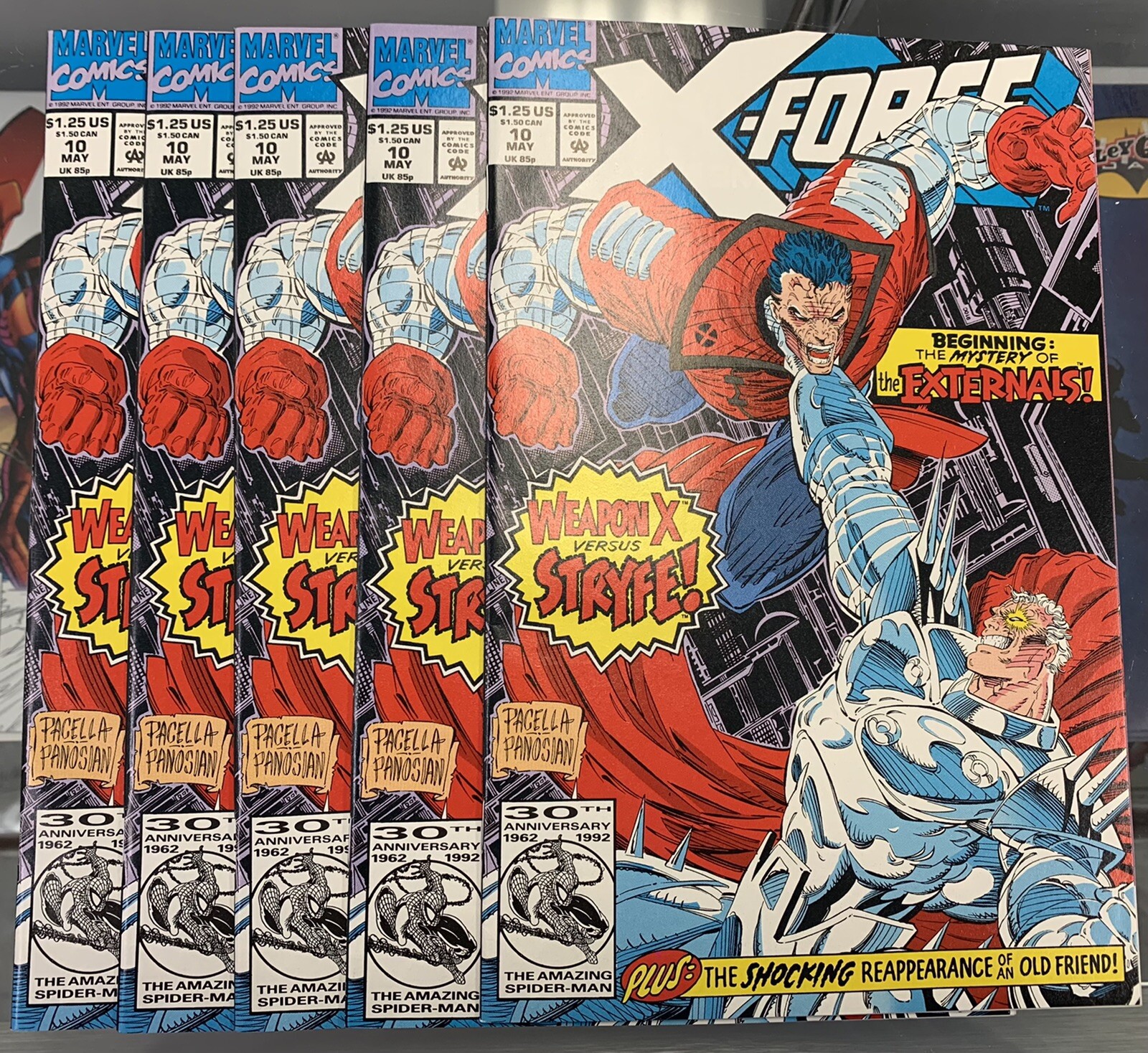 5 LOT X-FORCE #10 Externals First appearance 1992 VF-NM | eBay