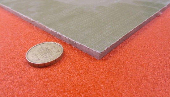 Fiberglass Sheet, Extren .125" (1/8") x 12" x 12" Olive Green, 2 Units ...