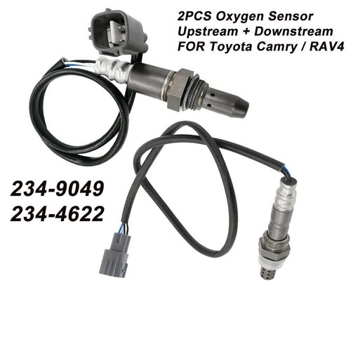 2PCS Up+Downstream Oxygen Sensor for 2004-2009 Toyota Camry 2006-08 ...