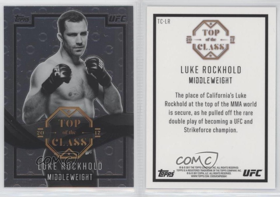 2017 Topps Chrome UFC Top of the Class Luke Rockhold #TC-LR 3g2 | eBay