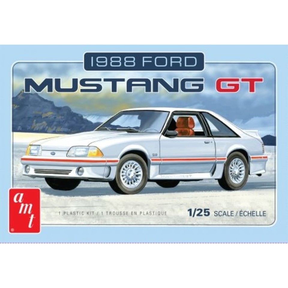 AMT 1988 Ford Mustang GT Model Kit 1/25 Scale 849398042465| eBay