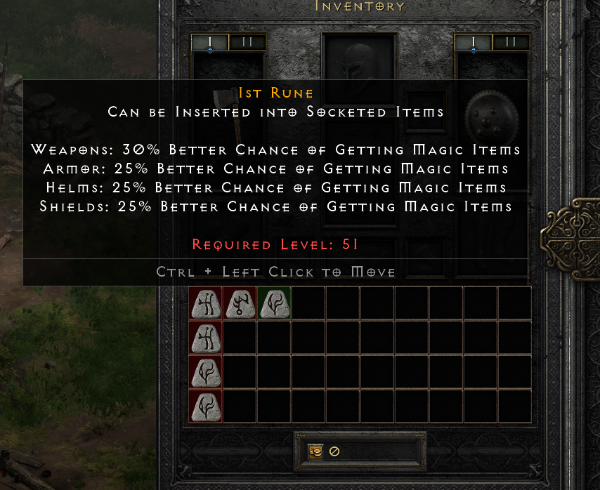 Diablo 2: Ist Rune Magic Find Rune 30%MF- D2R - PC Xbox SC Ladder or NL ...